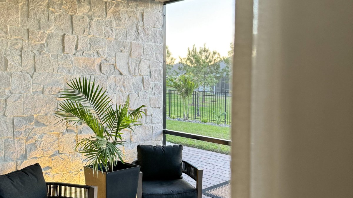 Transform Your Patio with Grove Collection V-Groove Ceiling Planks