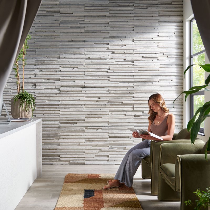 Rivenwood Stone Panels | Eldorado Stone Aged Wood Grain Look